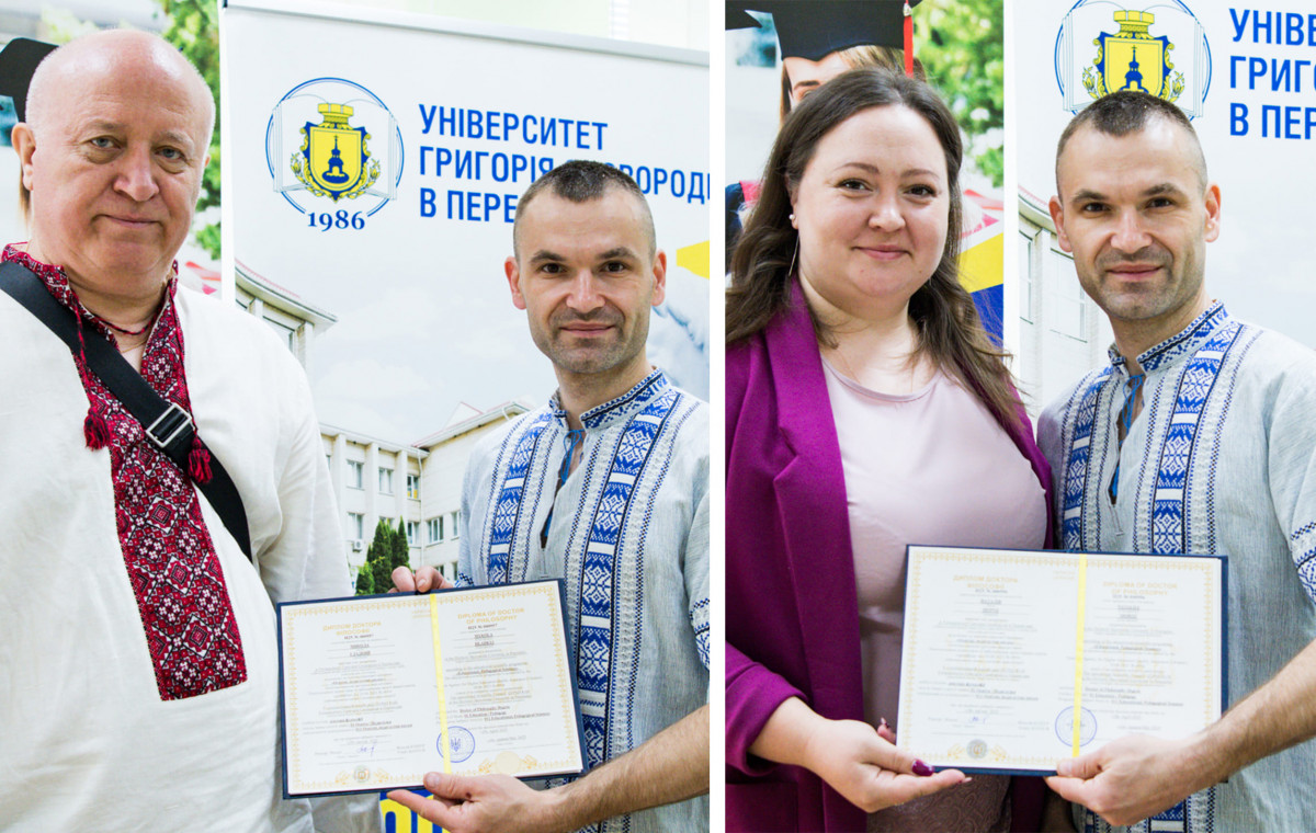 Троє докторів філософії PhD Наталія Мороз, Микола Гладкий й Анна ...